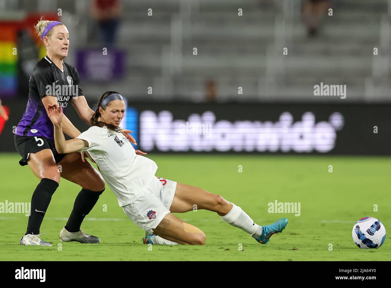 Orlando, Florida, USA. May 27, 2022: Washington Spirit forward ASHLEY ...