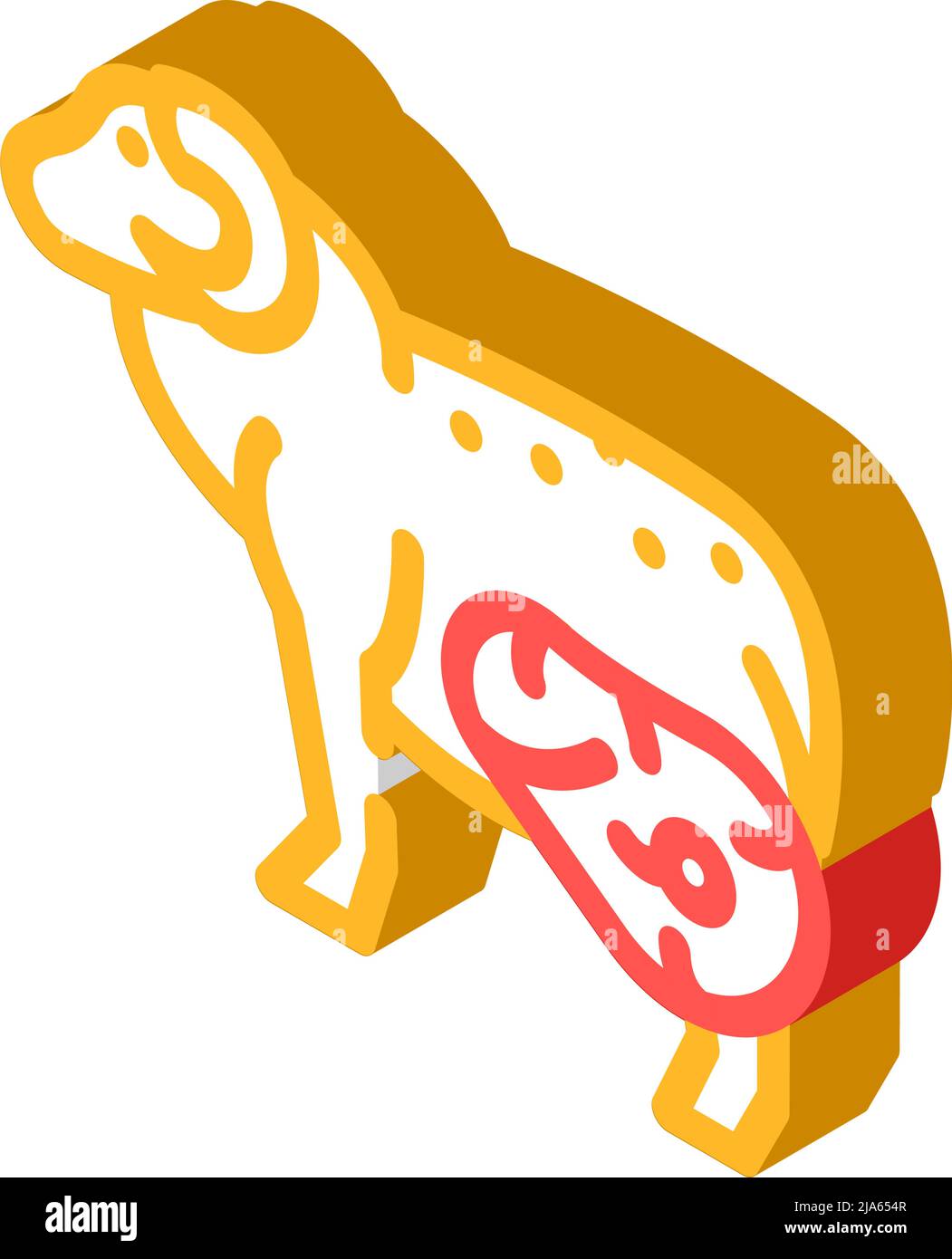 mutton farm animal meat isometric icon vector illustration Stock Vector ...
