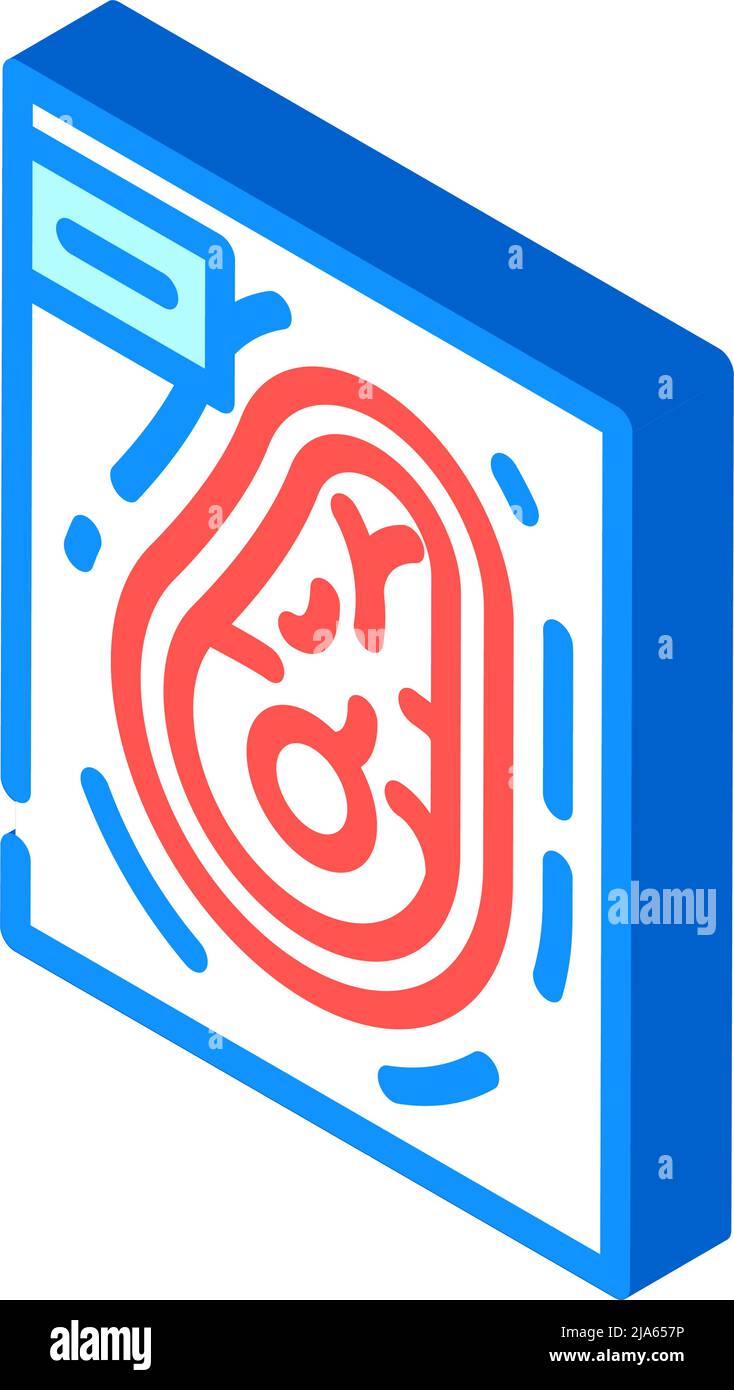 freeze meat isometric icon vector illustration Stock Vector Image & Art ...