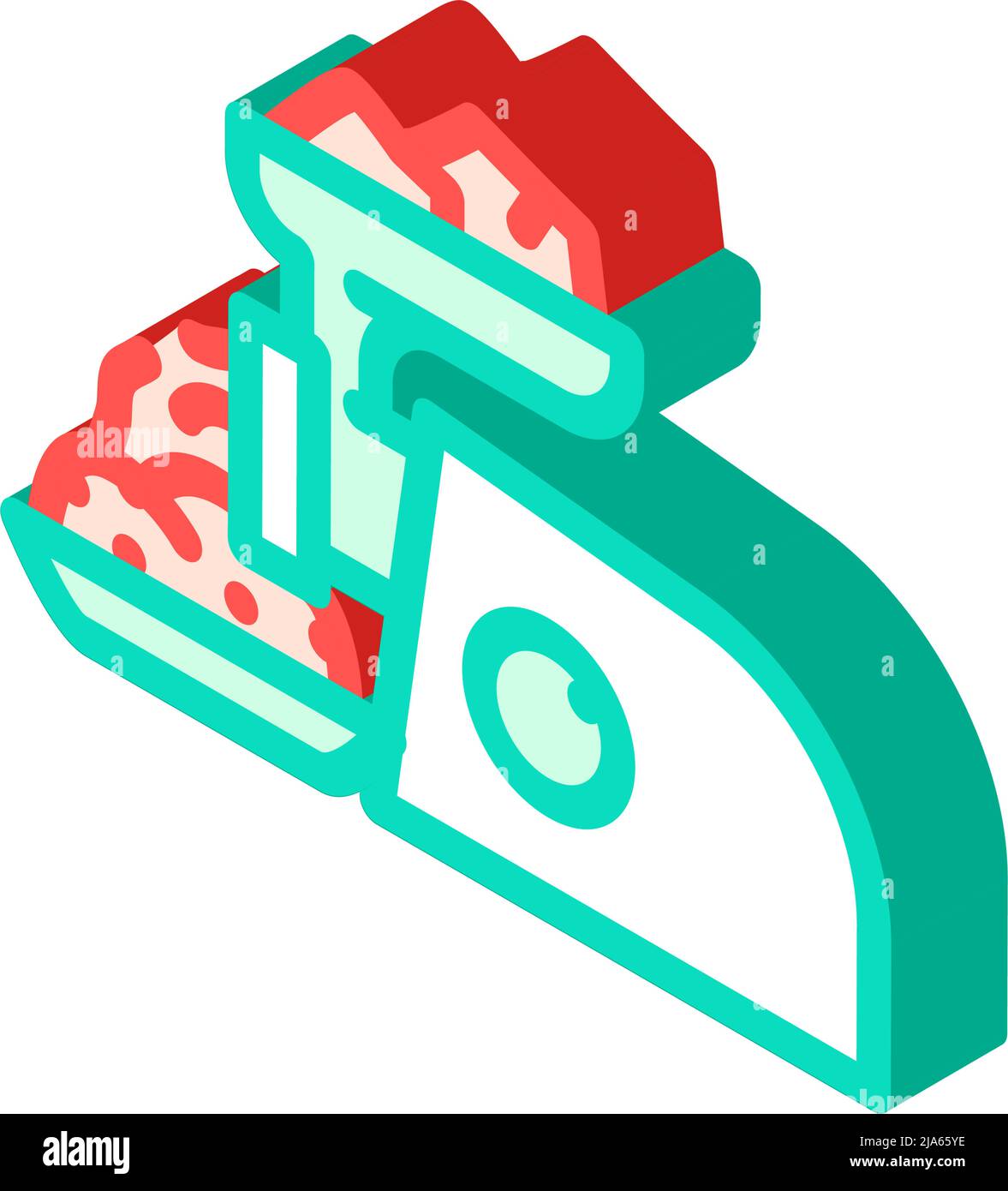 ground meat isometric icon vector illustration Stock Vector Image & Art ...