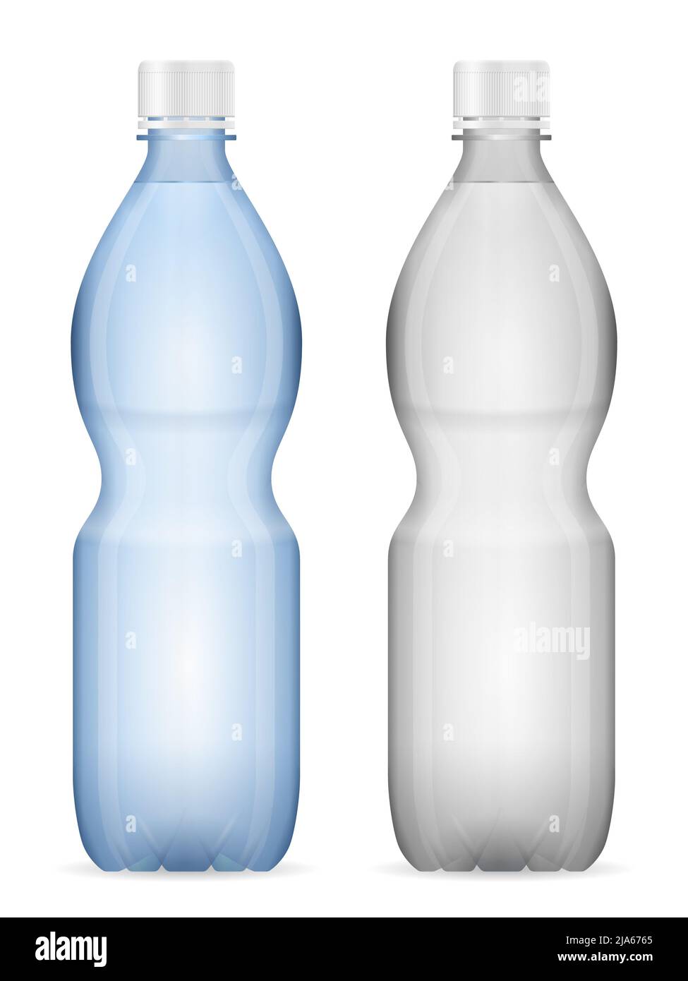 Water bottle set on a white background. Vector illustration Stock Photo ...