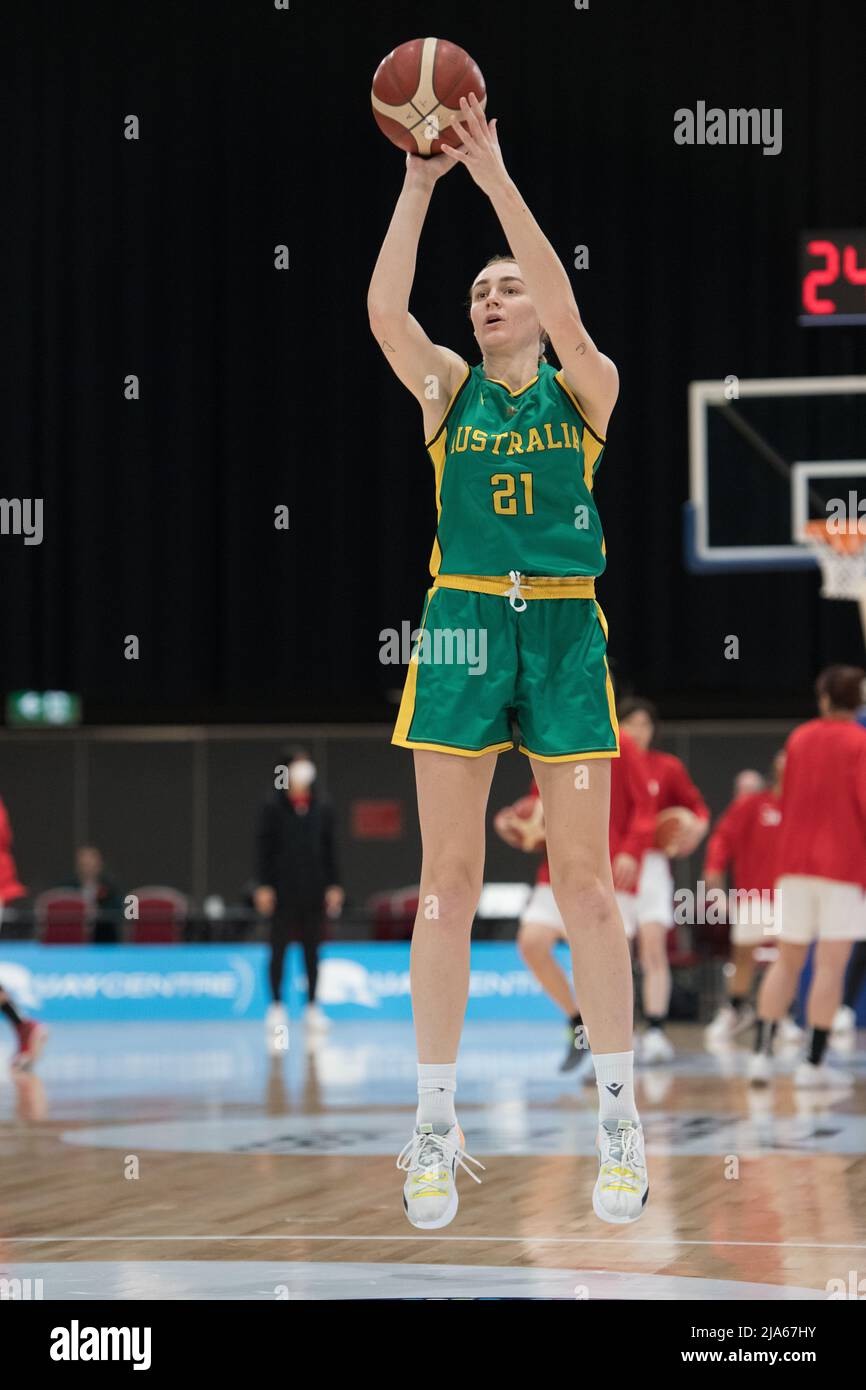 Darcee Garbin of Australia Women's Basketball Team seen during Game 1 ...