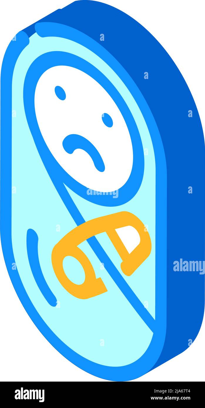 pain in children isometric icon vector illustration Stock Vector Image ...