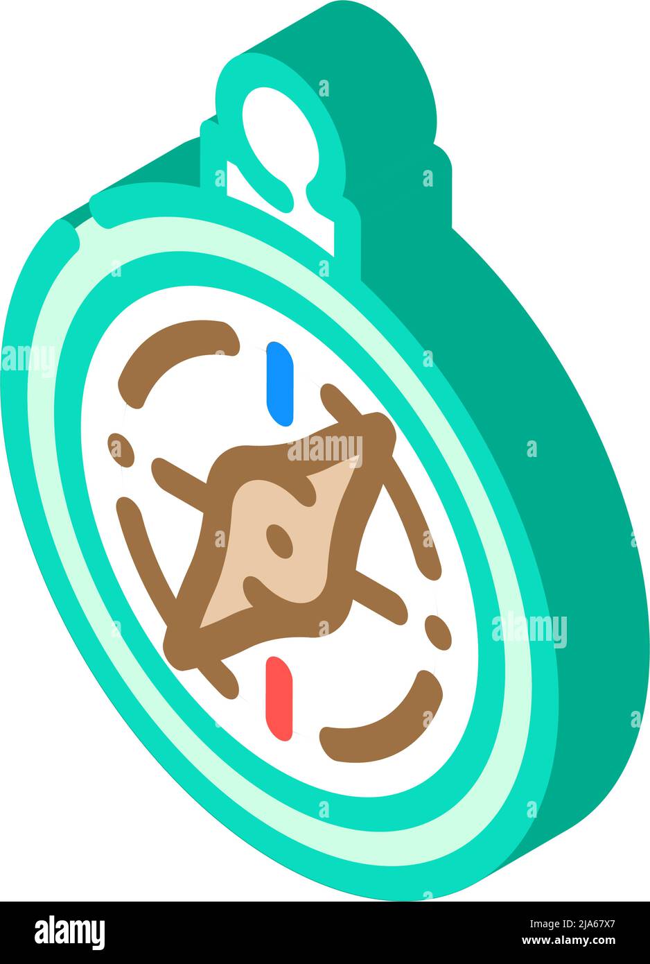 compass vintage isometric icon vector illustration Stock Vector Image ...