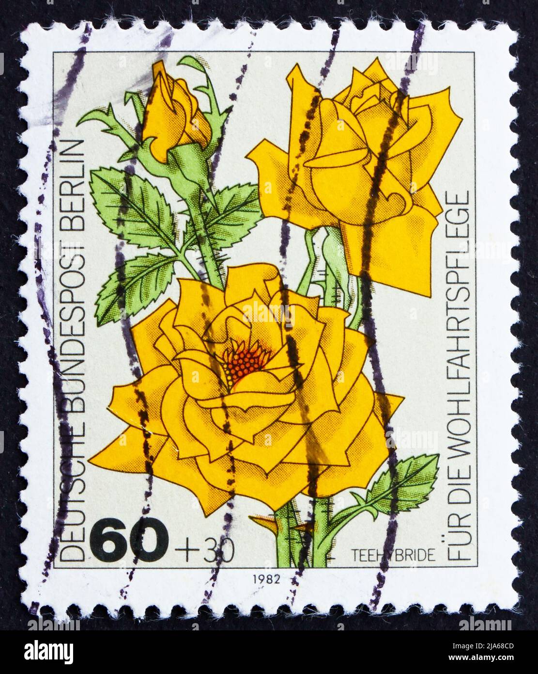 GERMANY - CIRCA 1982: a stamp printed in the Germany, Berlin shows Tea ...