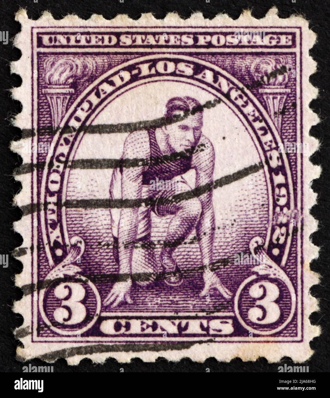 UNITED STATES OF AMERICA - CIRCA 1932: a stamp printed in the United ...