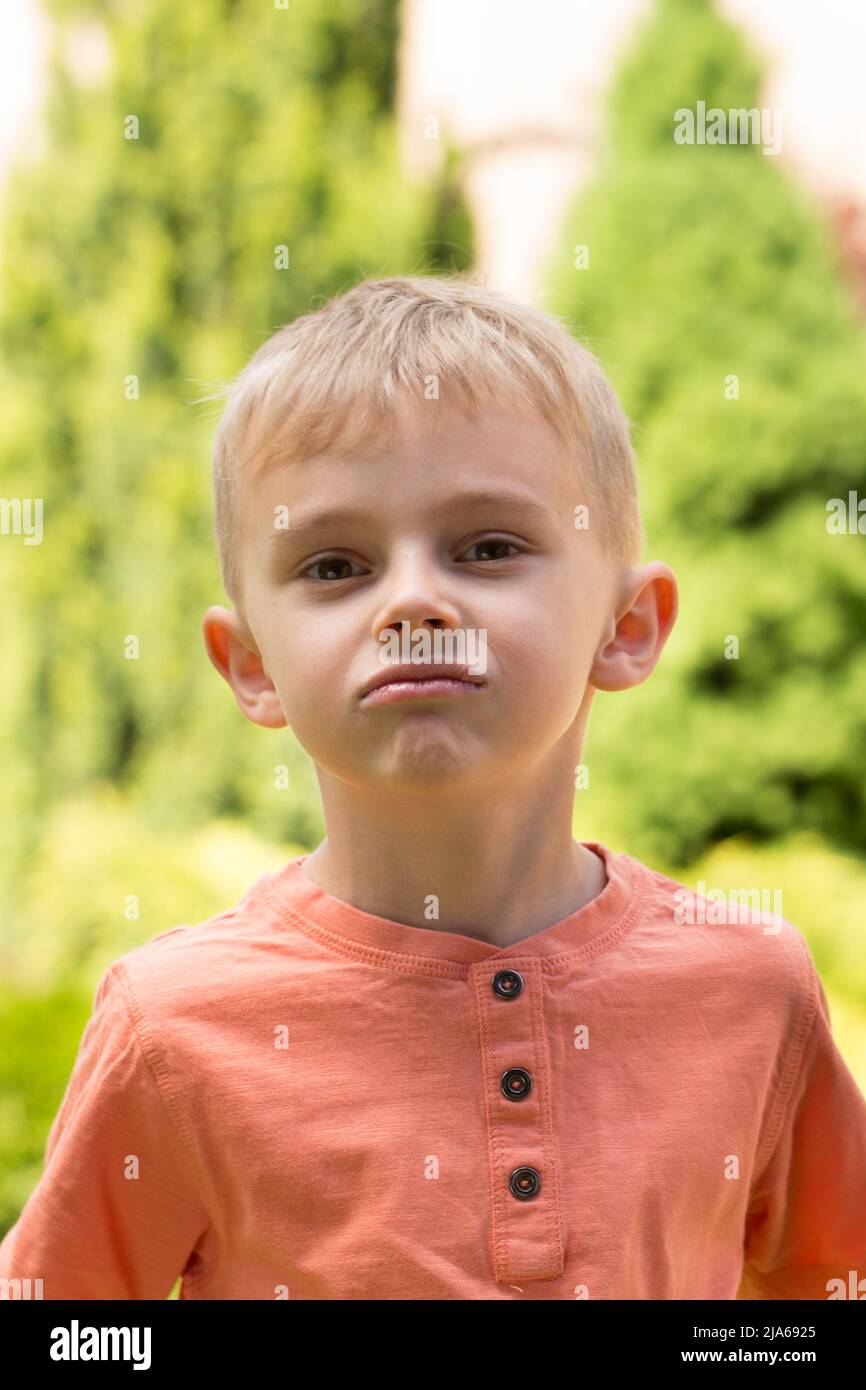 Boy make faces hi-res stock photography and images - Alamy
