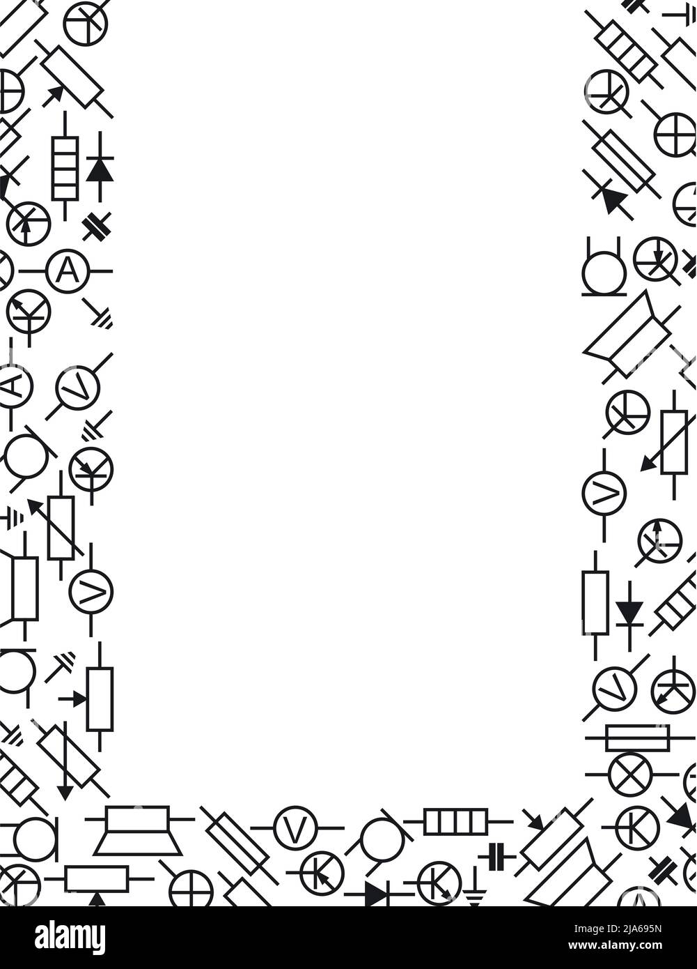 Radio Component Radio Electronic Circuit Symbolic Designation Resistor Transistor Diode And