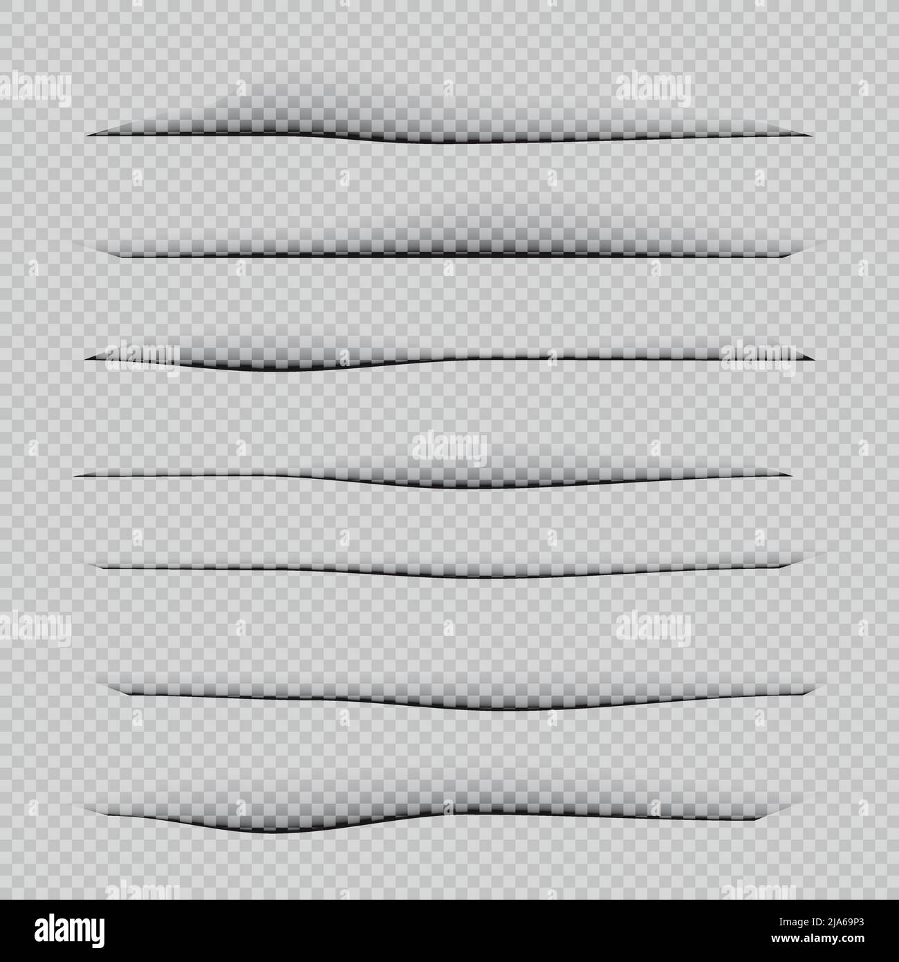 Page divider with transparent shadows isolated. Pages separation vector ...