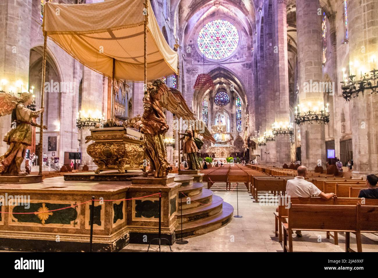 Spain, Majorca island. The Cathedral of Santa Maria in Palma de ...
