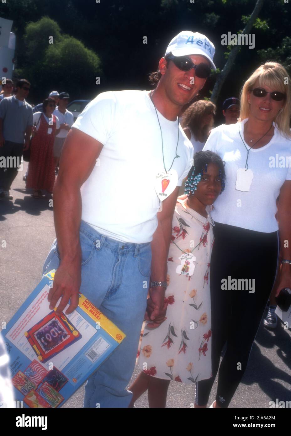 Los Angeles, California, USA 9th June 1996 Actor Dan Cortese and wife ...