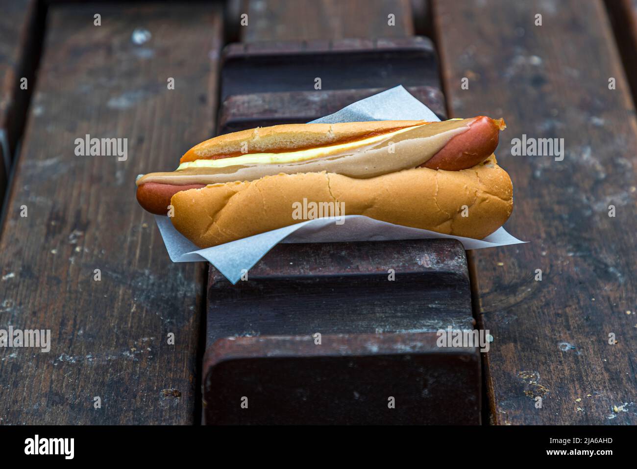Hot dog at the Pylsur stall in Reykjavik, Iceland Stock Photo - Alamy