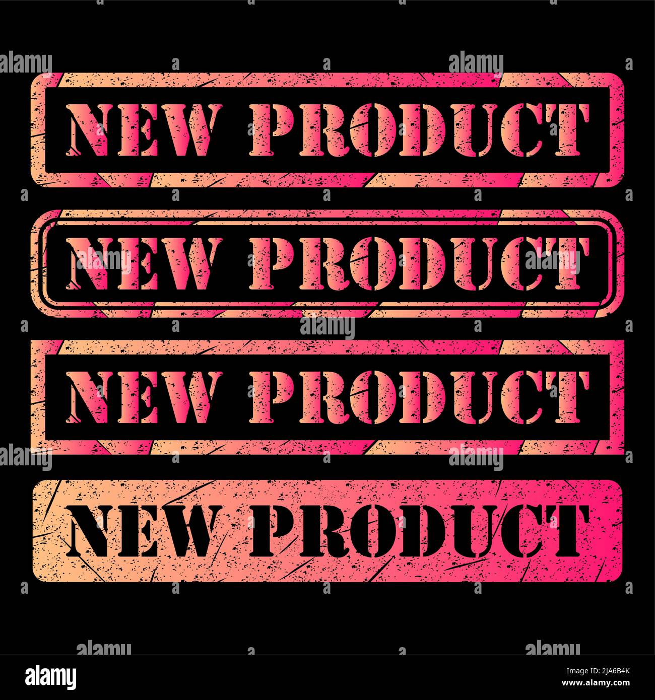 New product stamp symbol, label sticker sign button, text banner vector ...