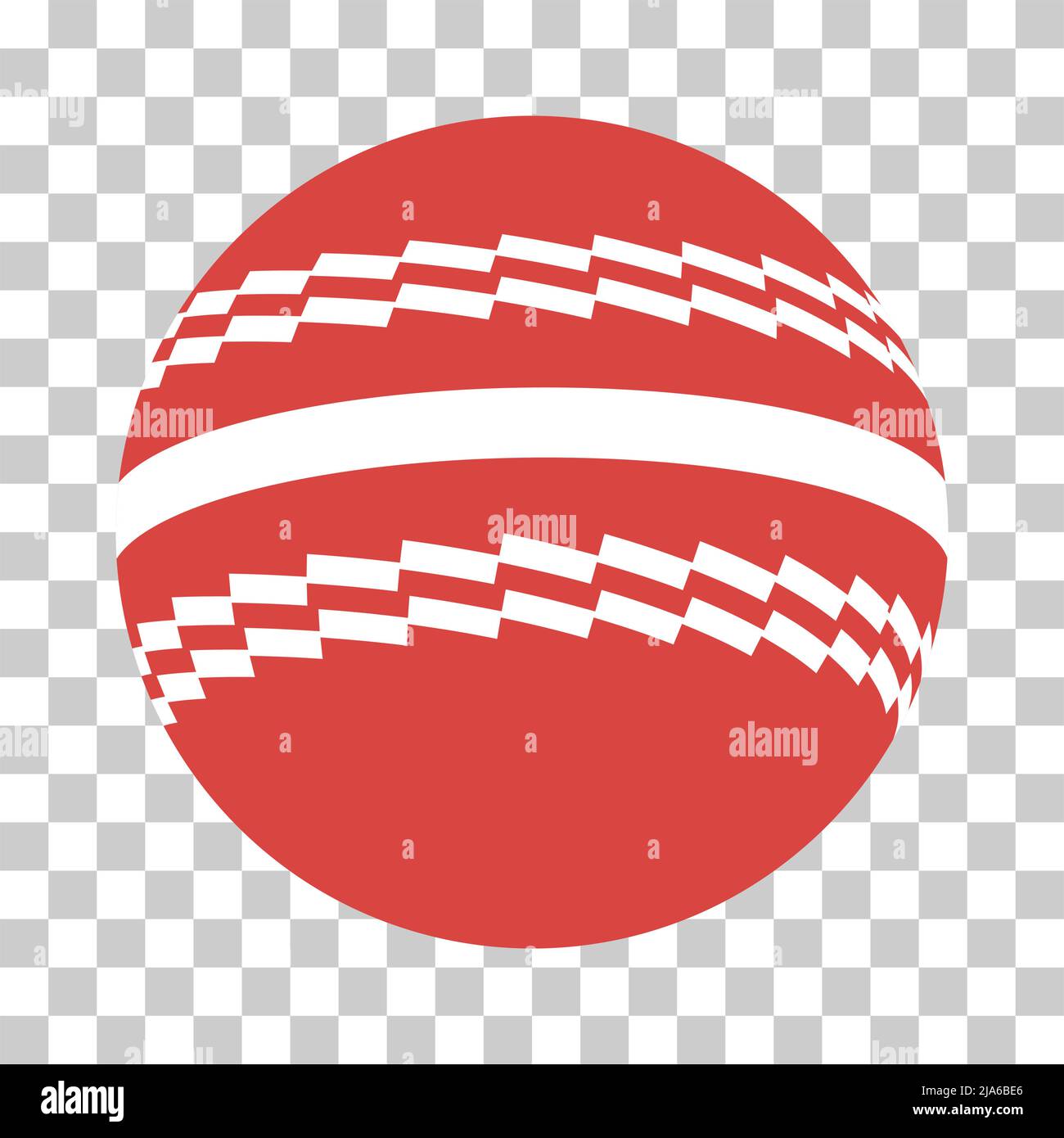 Cricket ball icon, equipment element closeup design, sport object ...
