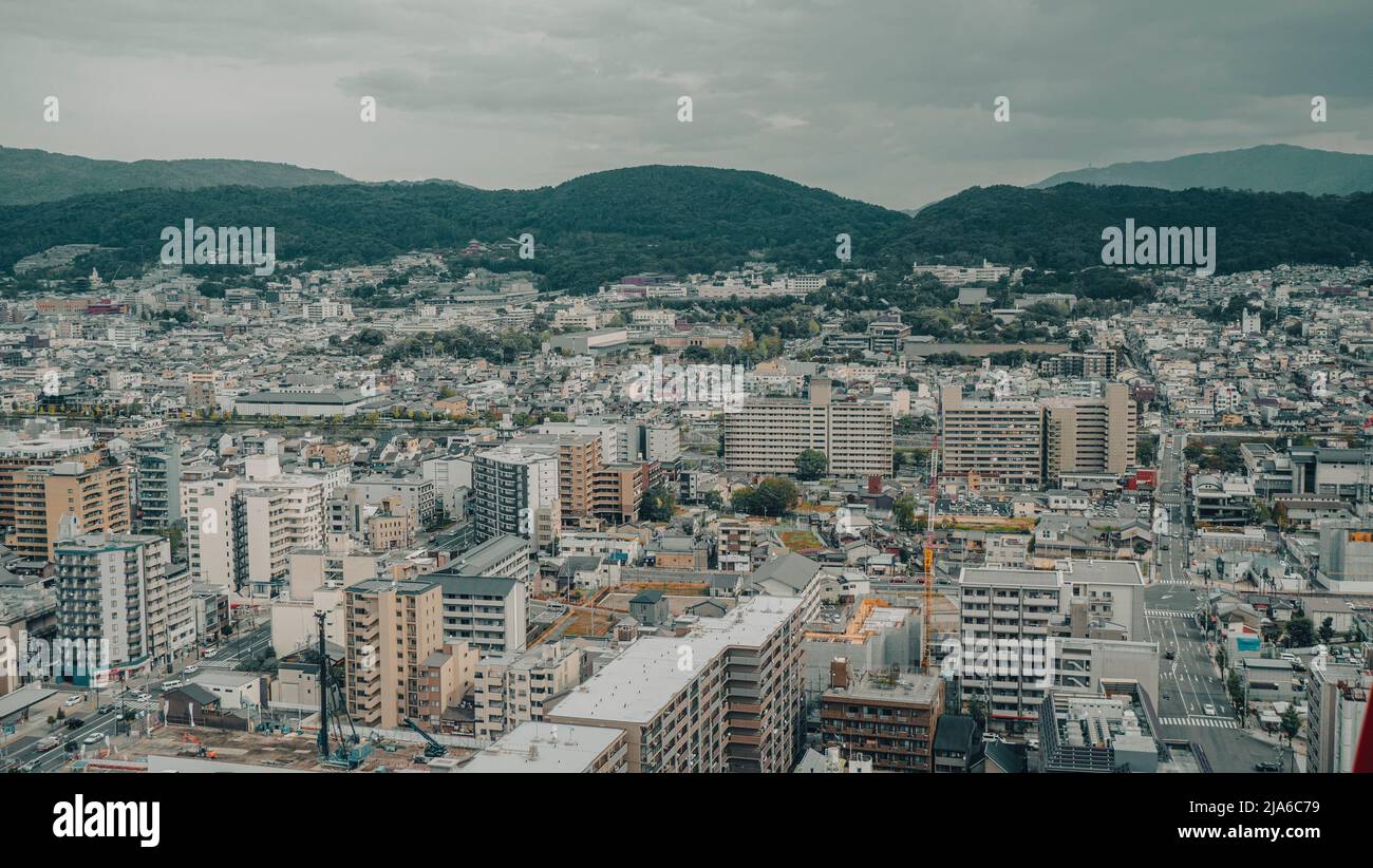 Downtown Kyoto City Stock Photo - Alamy