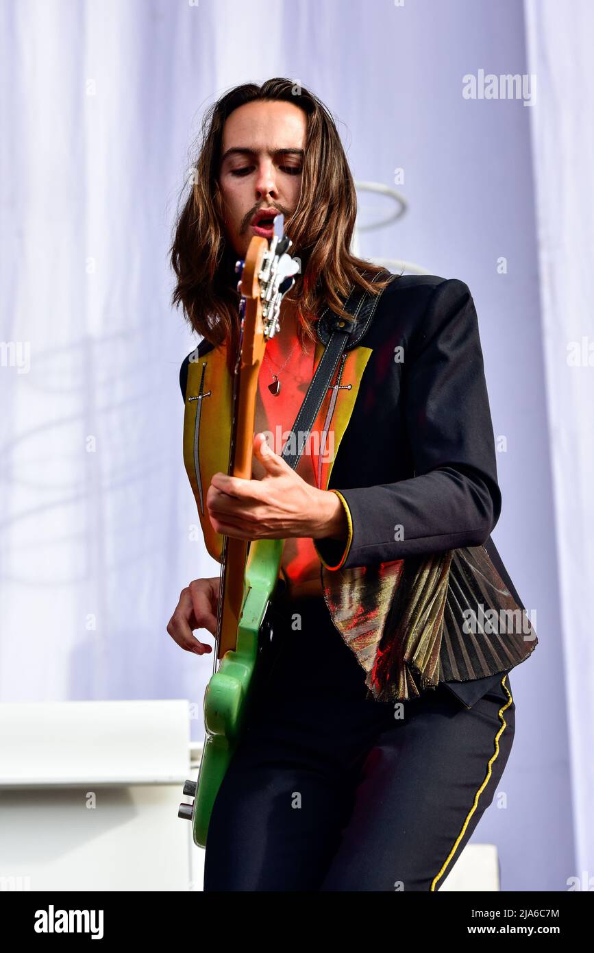 Napa, California, USA. 27th May, 2022. Sam Kiszka of Greta Van Fleet ...