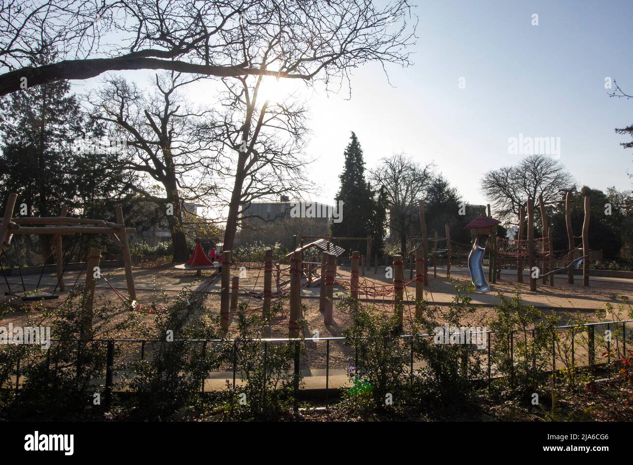 City of Rennes. Thabor Park, Children's Playground. France Stock Photo ...