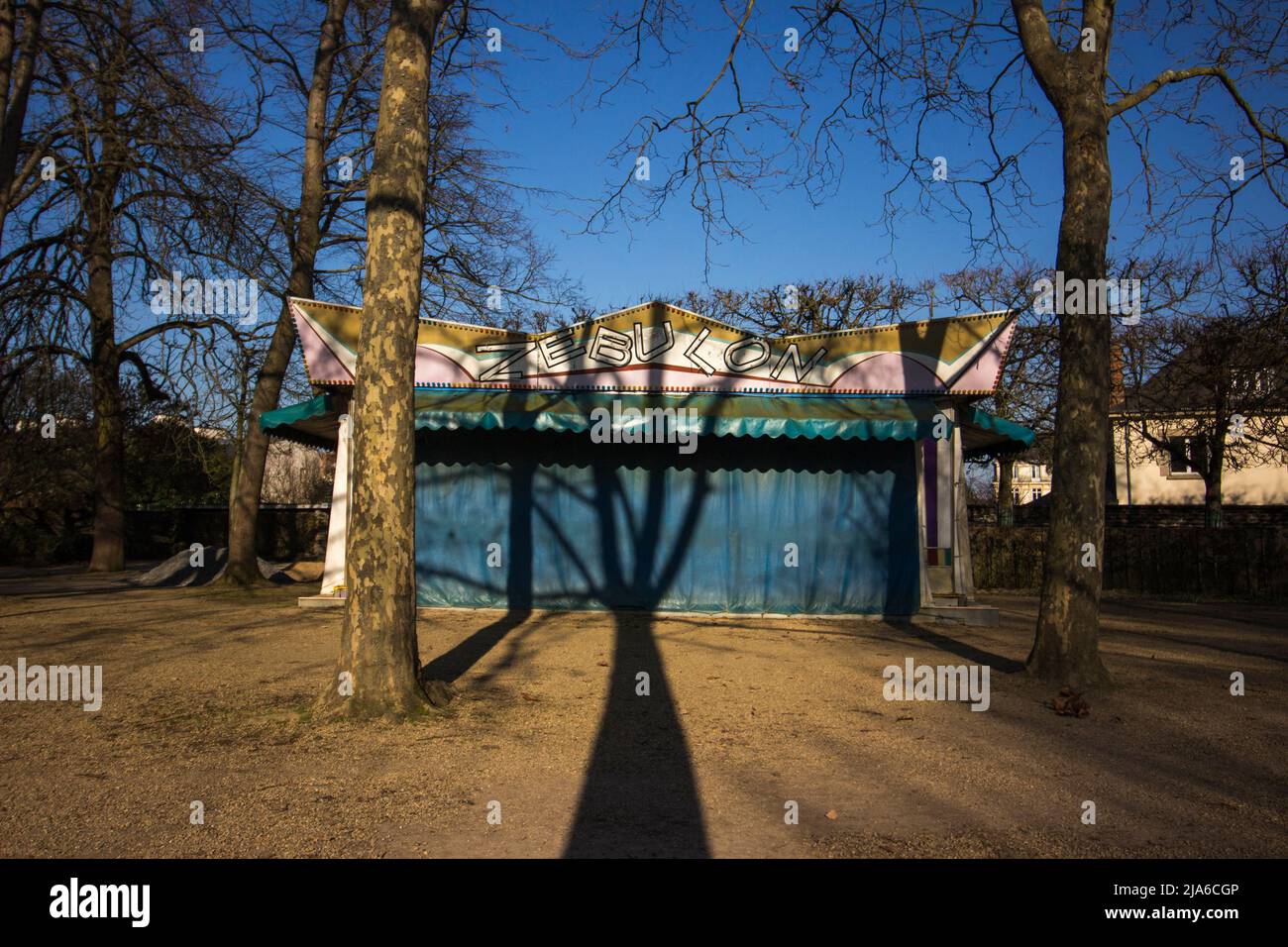 City of Rennes. Thabor Park, Children's Playground. France Stock Photo ...
