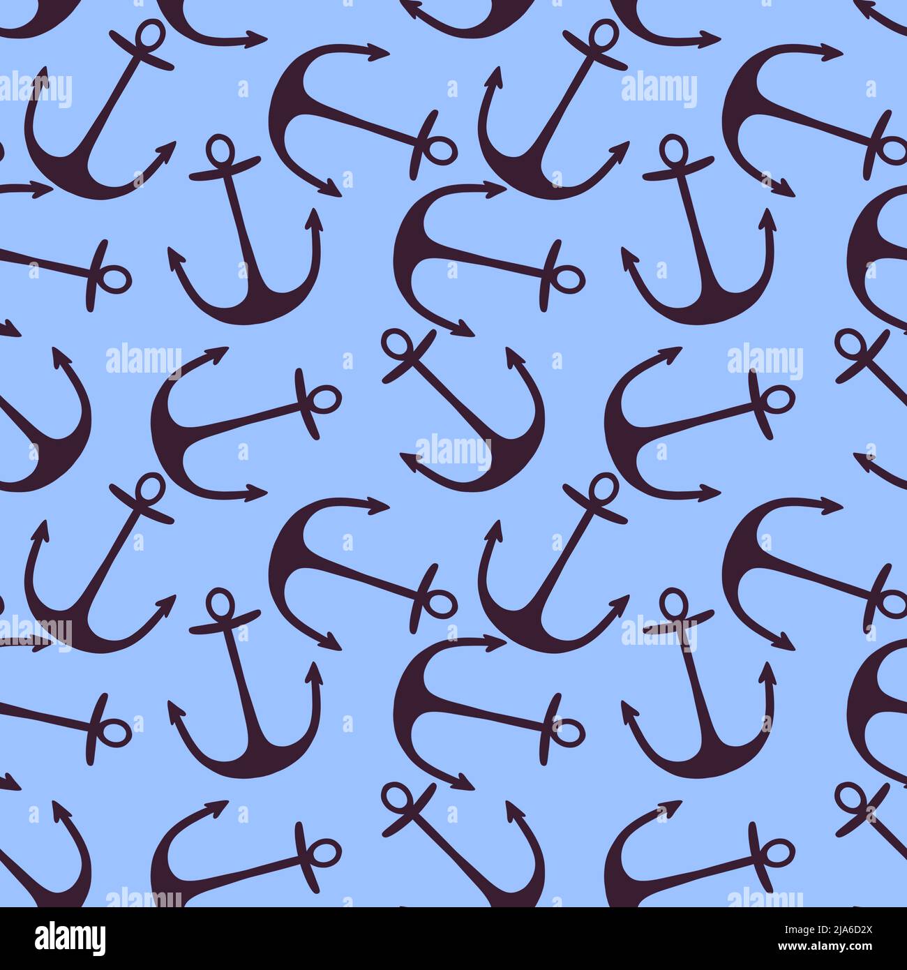 Summer seamless cartoon fish hook pattern for fabrics and textiles and ...