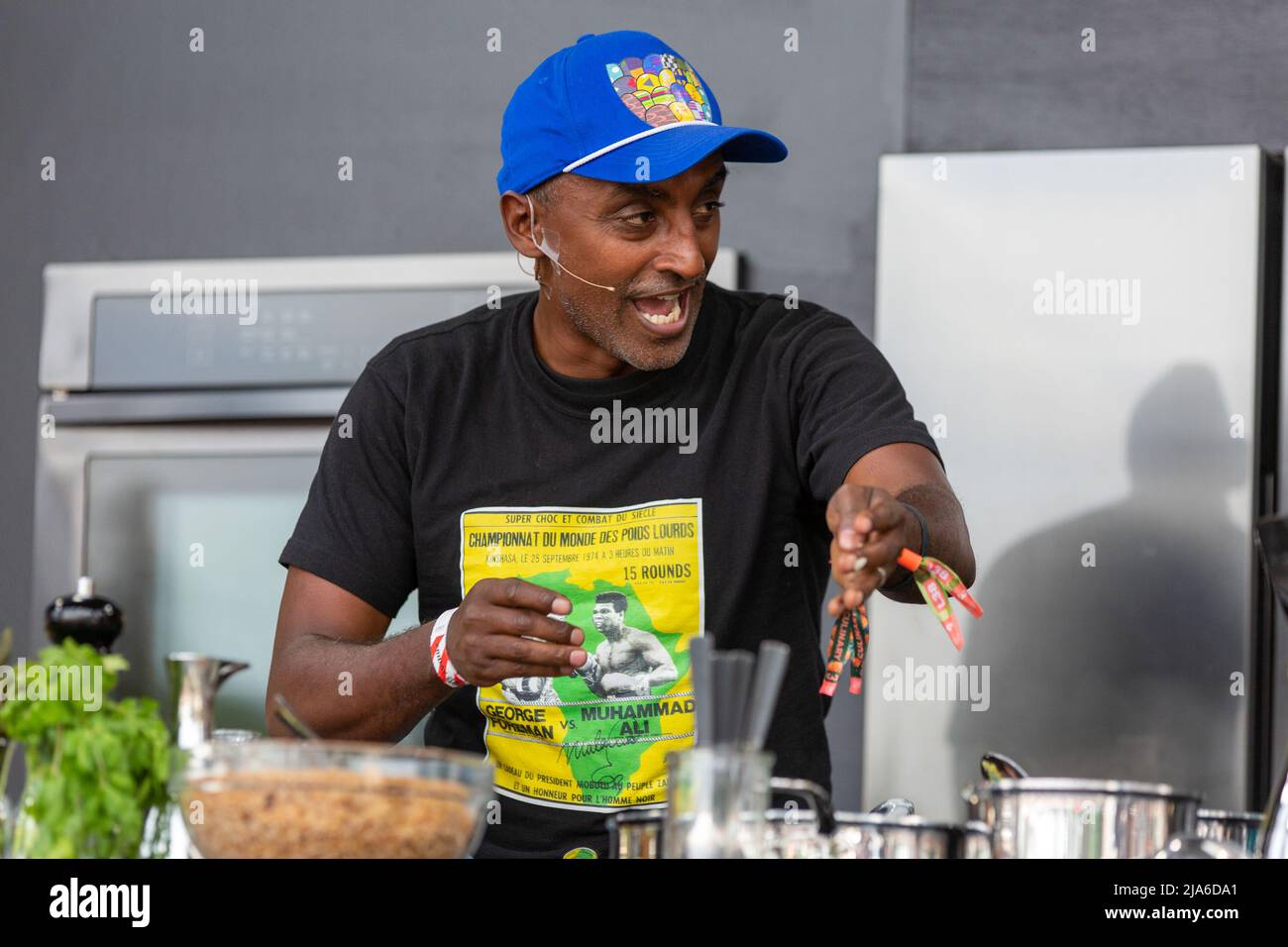 Celebrity chef Marcus Samuelsson during BottleRock Music Festival on ...
