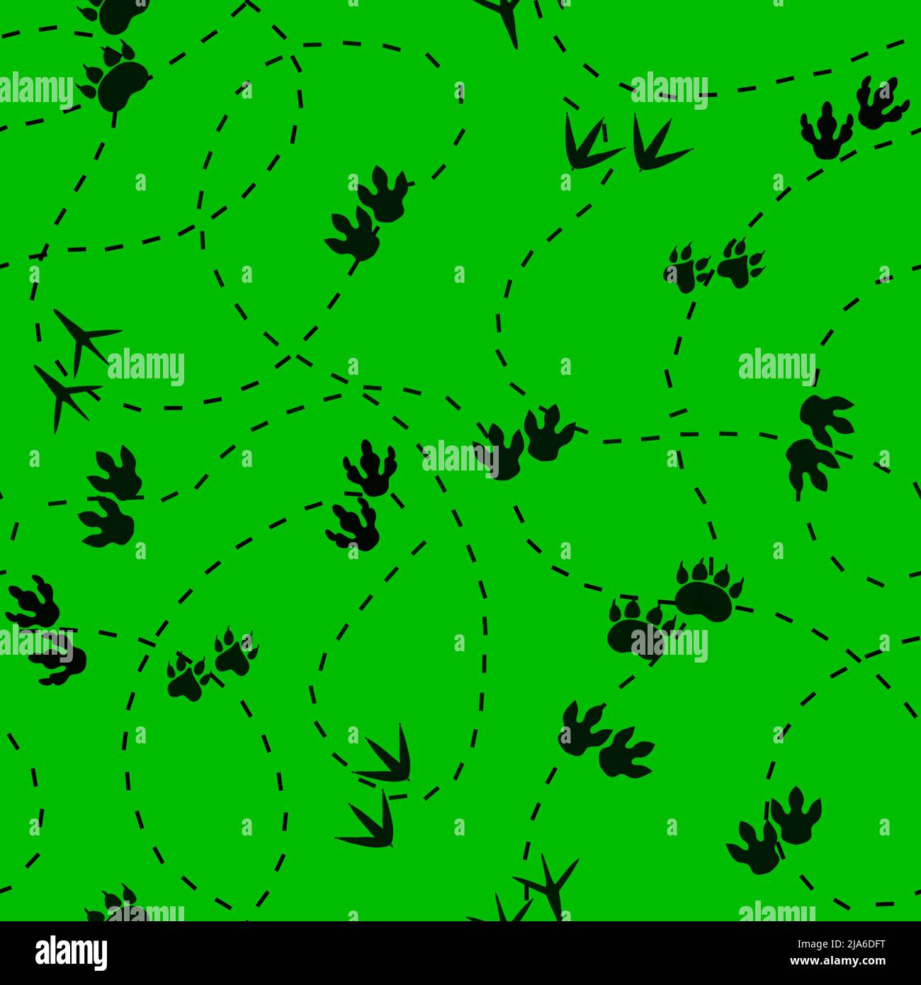 Animals footprints seamless dinosaur pattern for fabrics and textiles ...