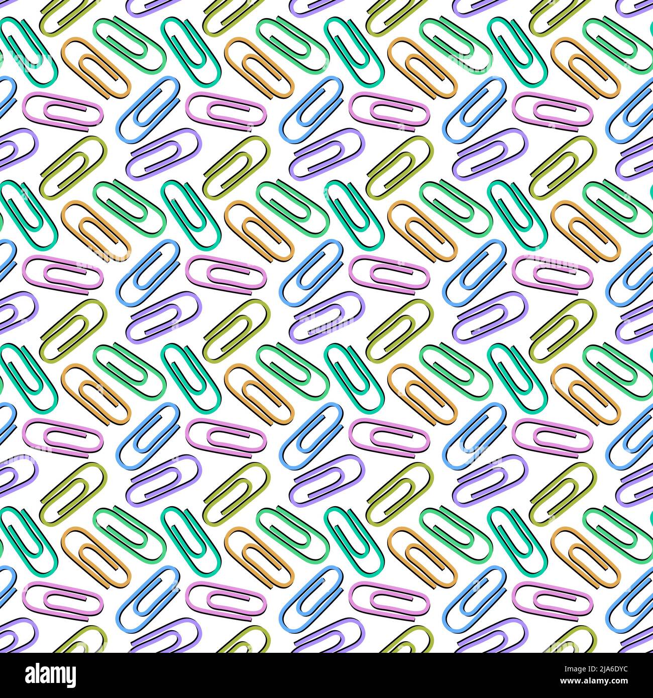 School seamless paper clip pattern for wallpaper and fabrics and ...