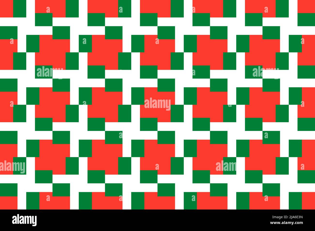 Geometric pattern in the colors of the national flag of Madagascar. The ...
