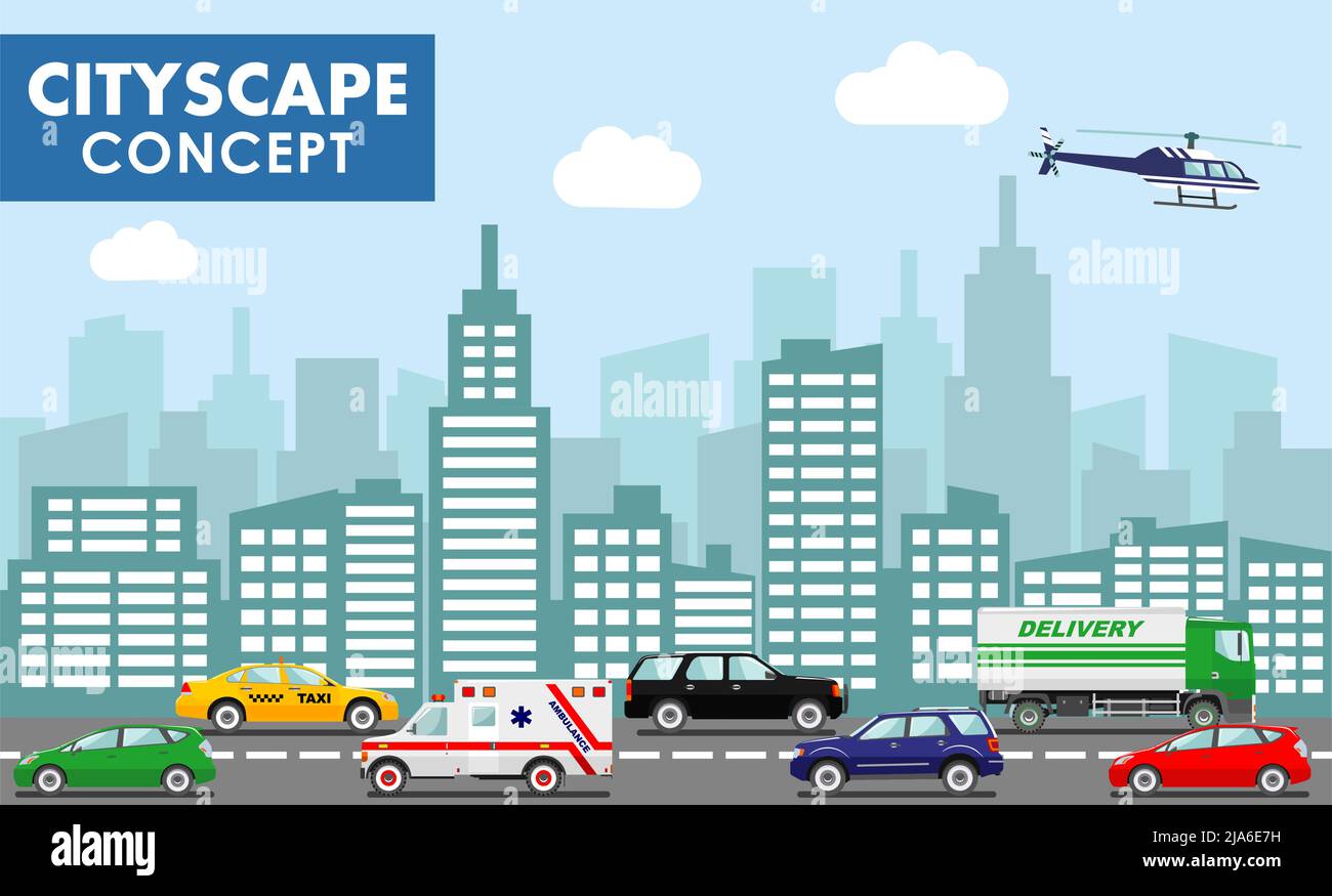 Urban transportation concept Stock Vector Images - Alamy