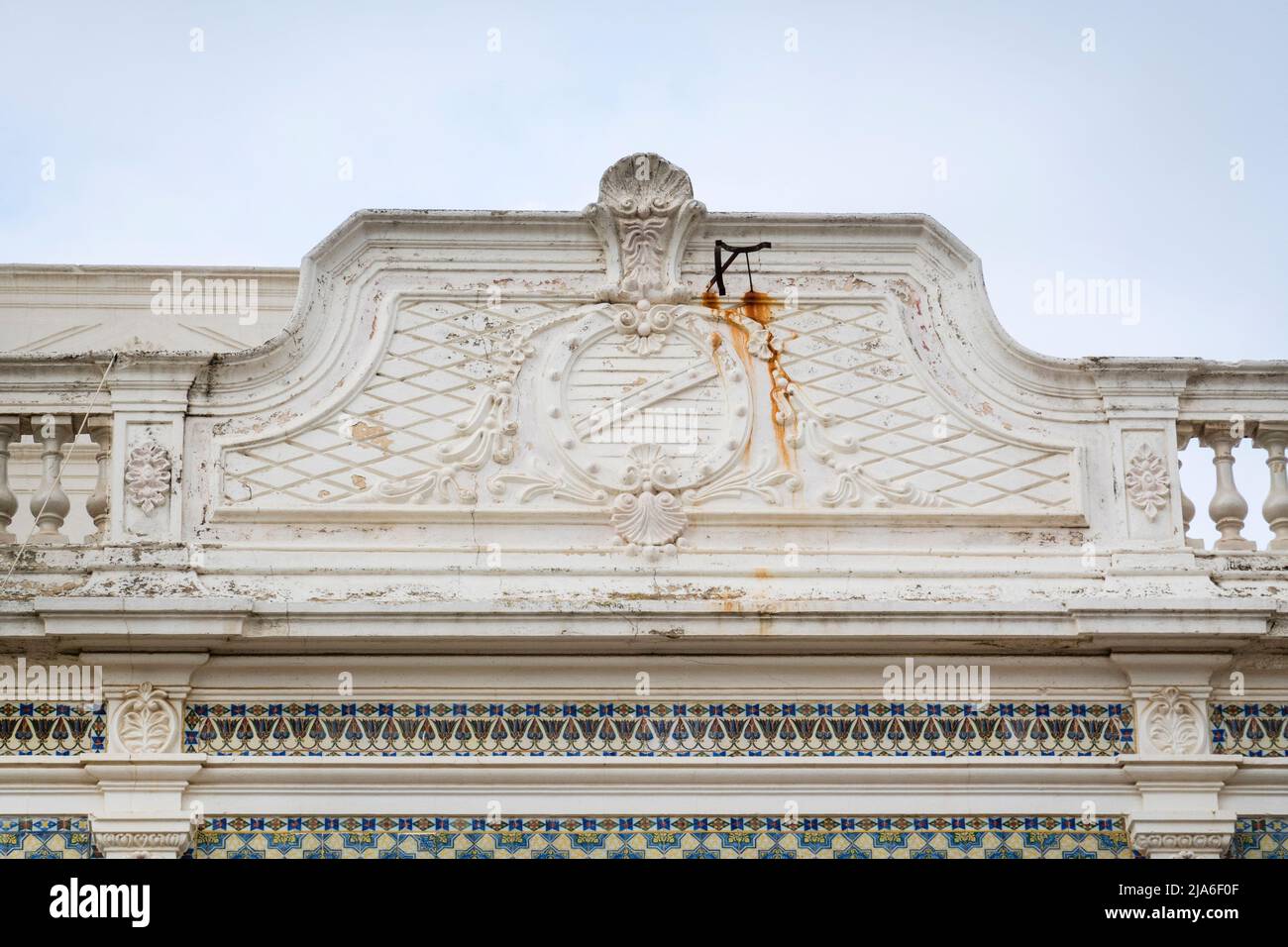 Typical architecture of Algarve rustic buildings with intricate designs ...