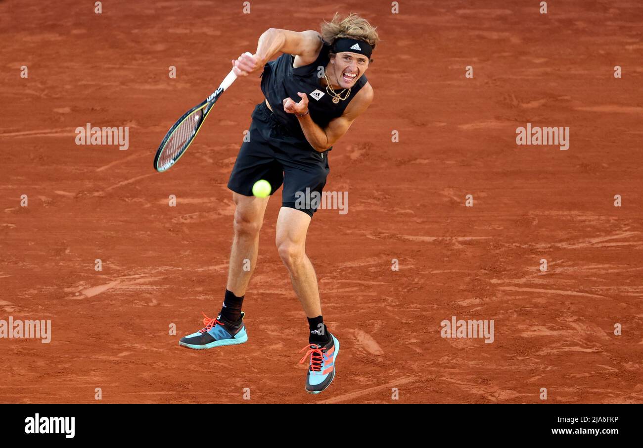 Alexander Zverev aka Sascha Zverev during day 6 of the French Open 2022, Roland-Garros 2022 ...