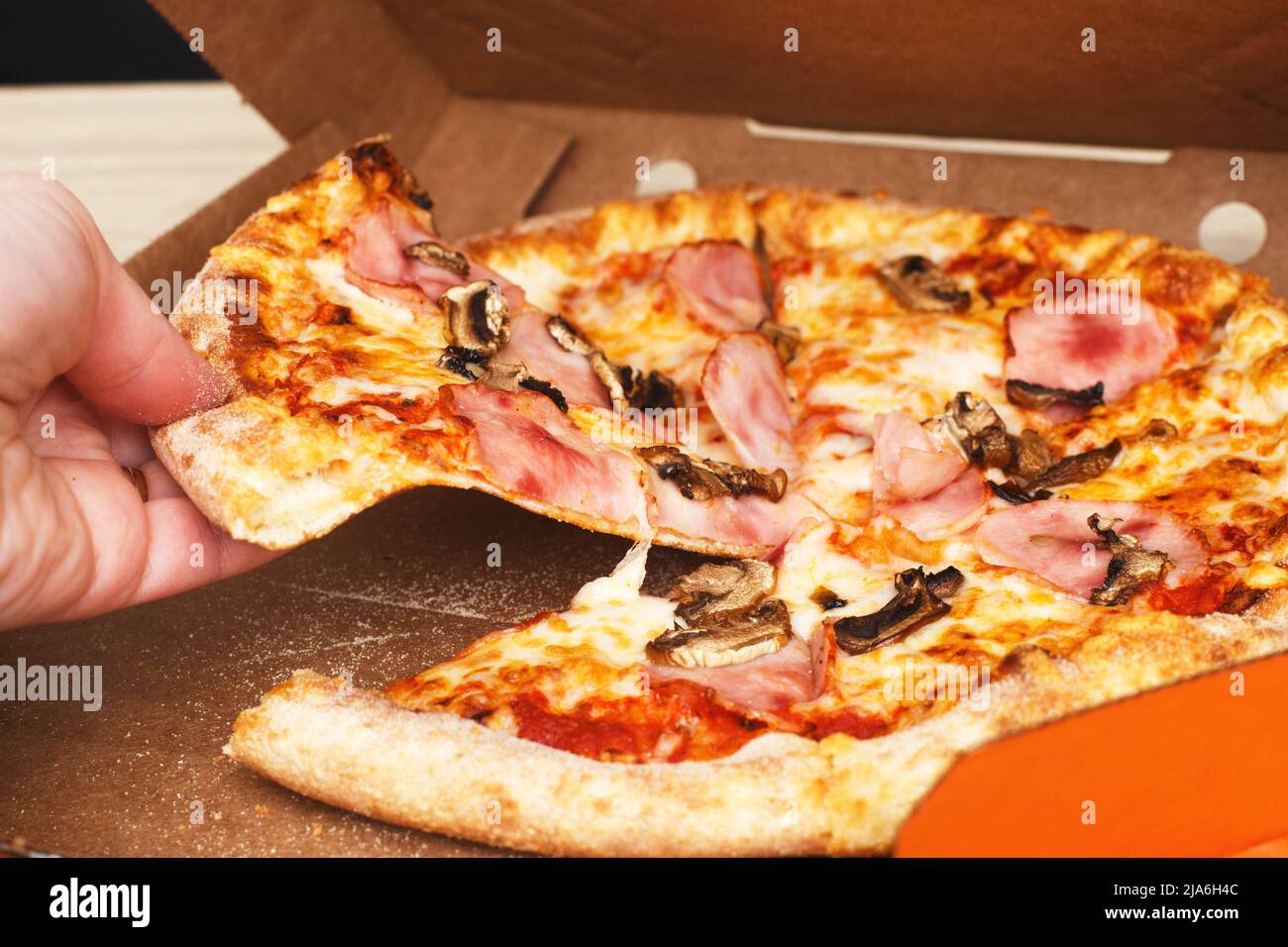 Hands hold food package hi-res stock photography and images - Alamy