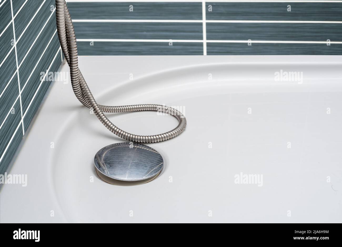 shower cabin floor background, top view Stock Photo - Alamy
