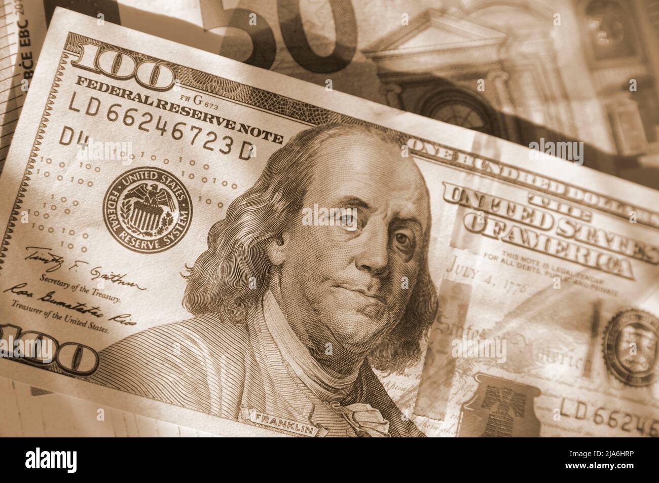 100 us dollars banknote hi-res stock photography and images - Alamy