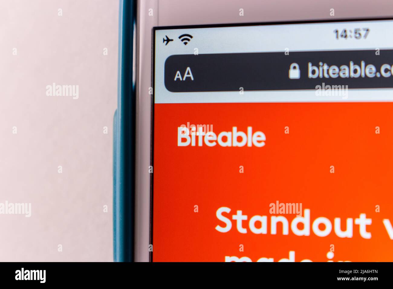 Kumamoto, JAPAN - Feb 3 2021 : The logo of Biteable, a video platform ...