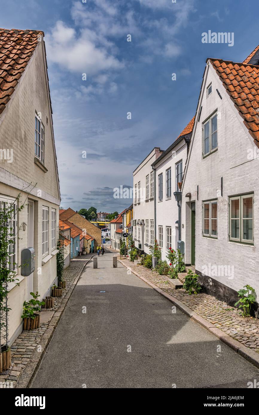 Old streets of Soenderborg in Denmark Stock Photo - Alamy