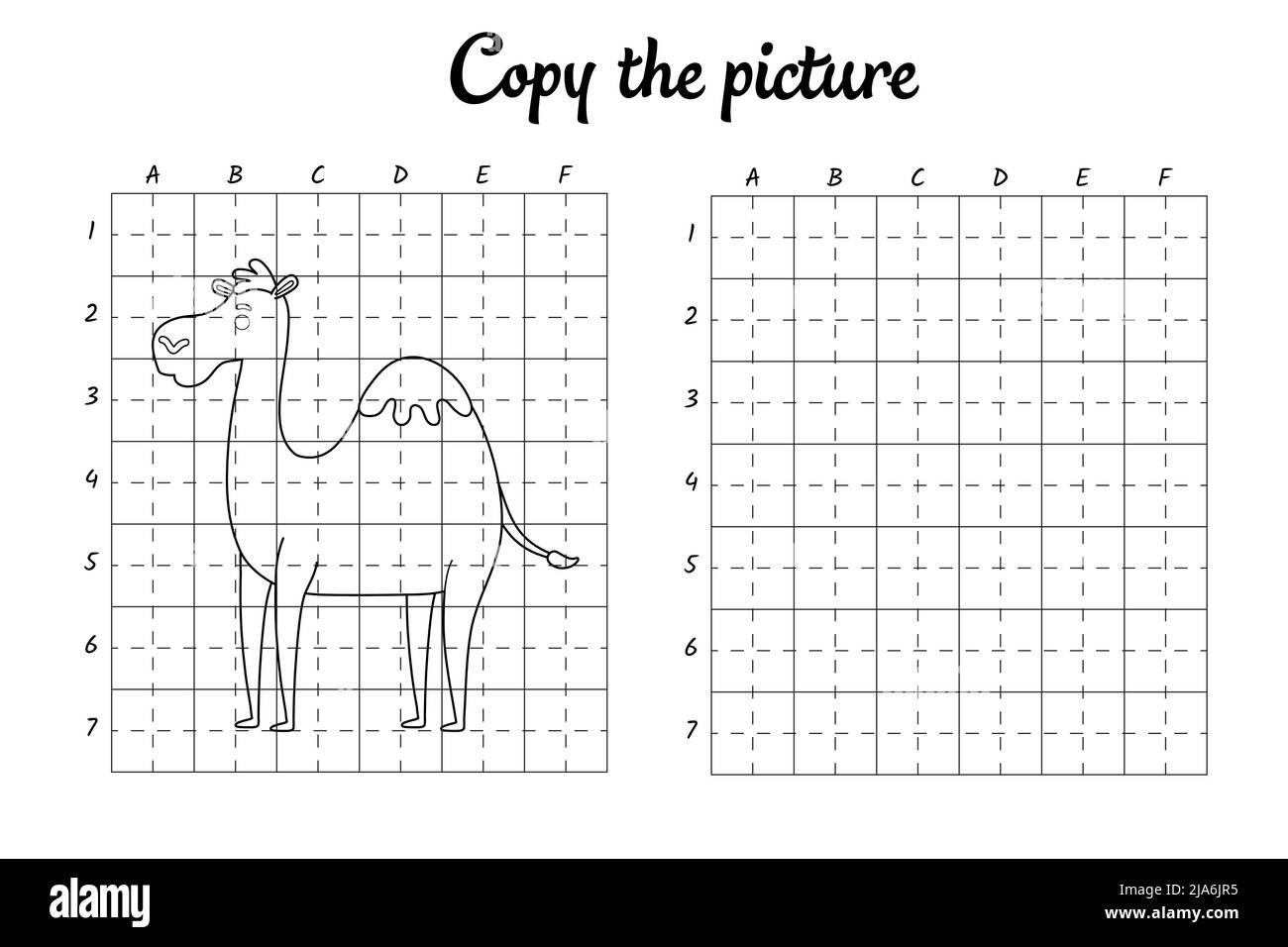 Copy the picture. Draw by grid. Coloring book pages for kids ...