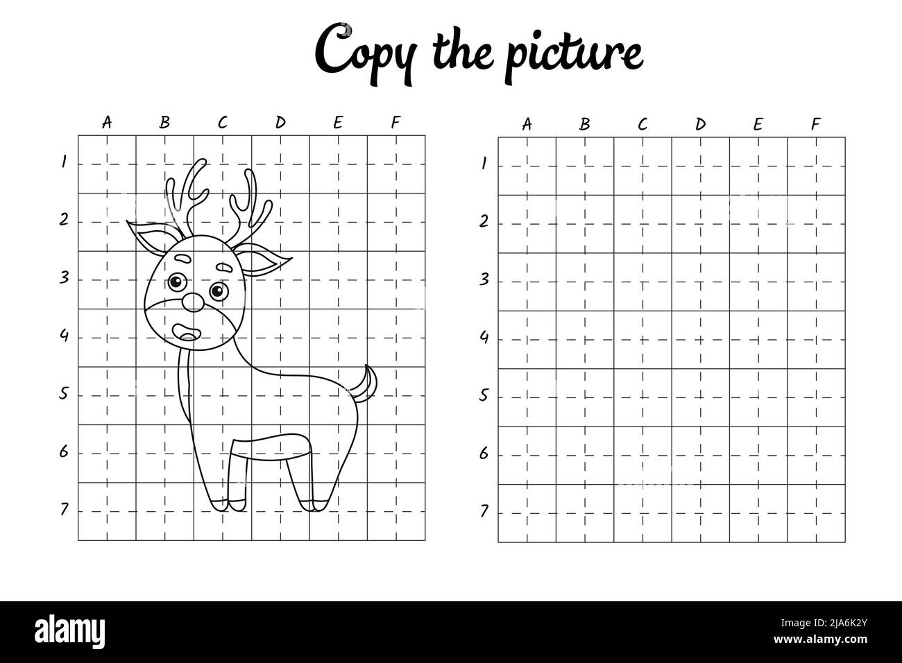 Copy the picture. Draw by grid. Coloring book pages for kids ...