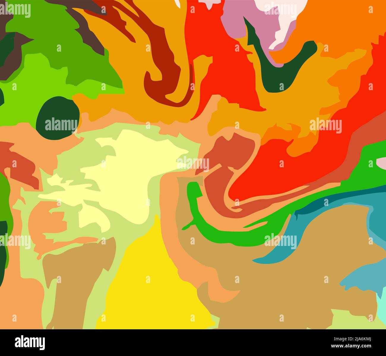 Creative Colorful Trendy abstract different shapes Collage background ...