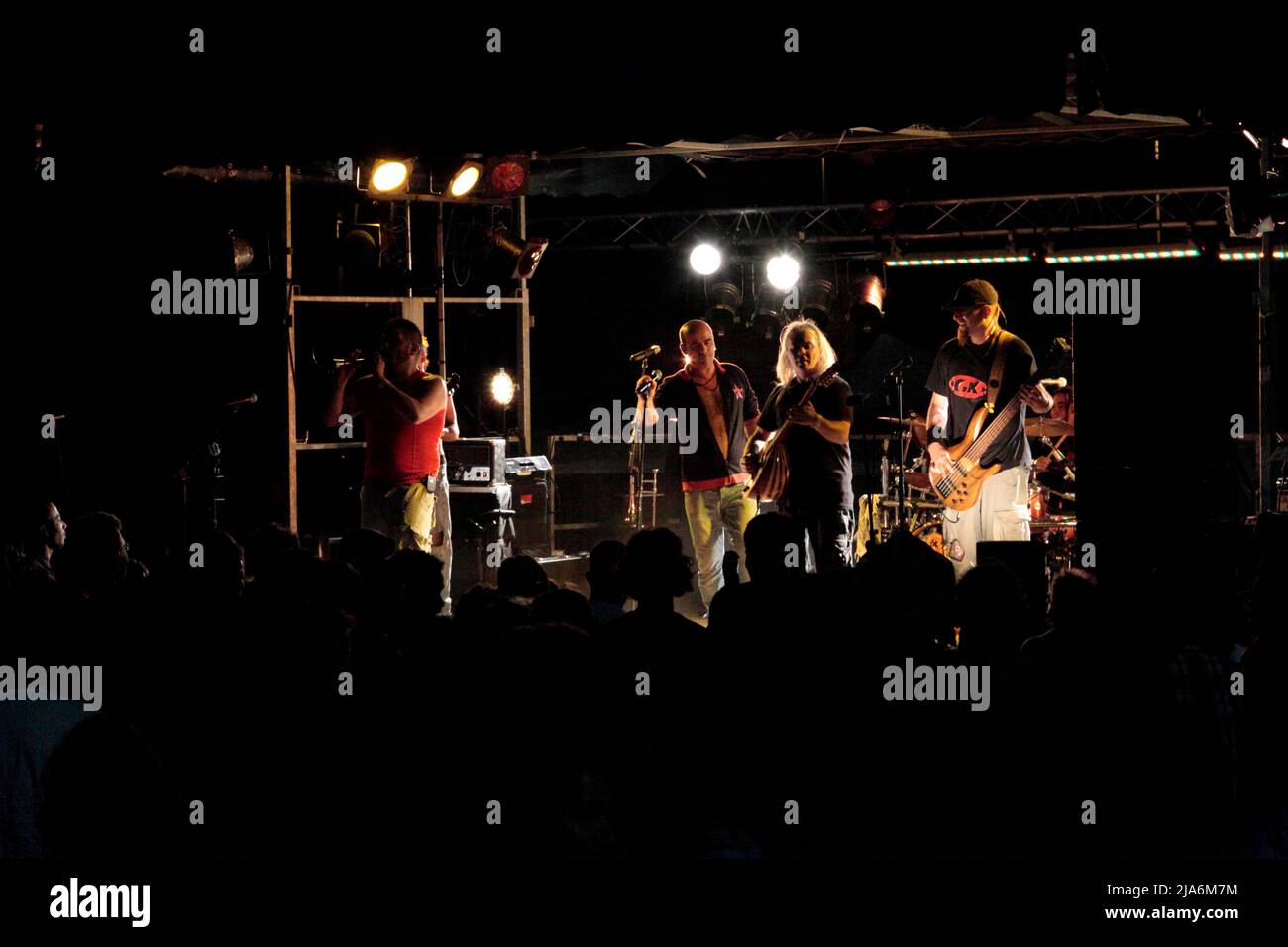 Concert by the group Goulamas'k during the Total Festum Festival and ...