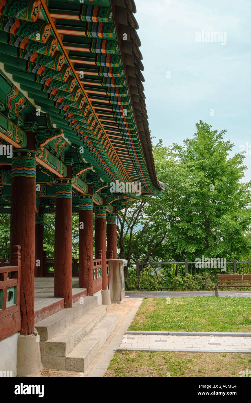 Namsan park, Korean traditional architecture in Cheonan, Korea Stock ...