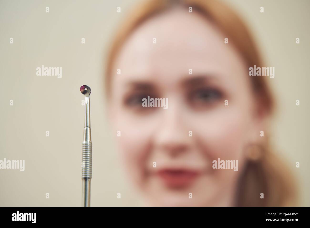 Detail photo of cosmetic instrument in aesthetic center Stock Photo - Alamy