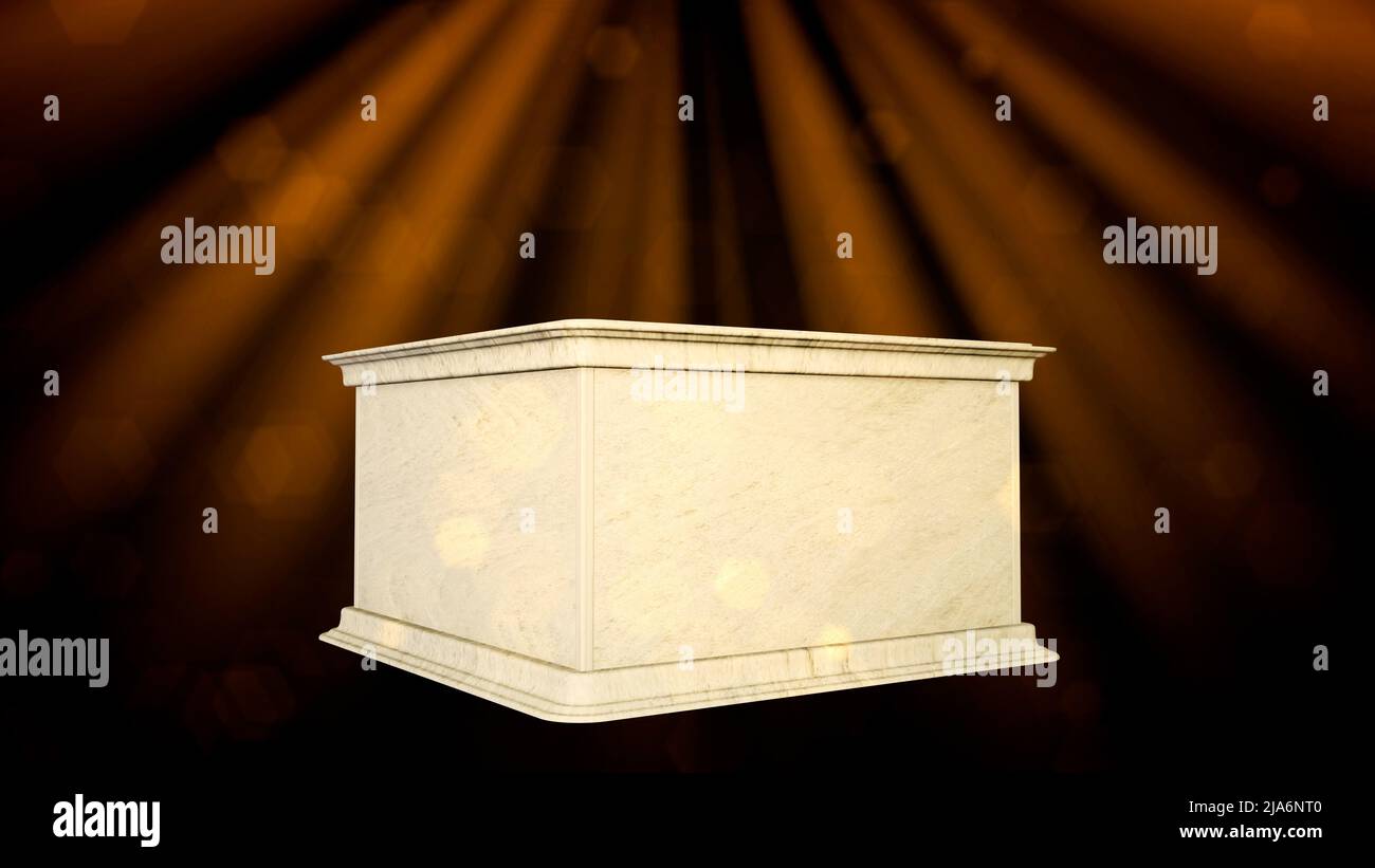 stone winners award pedestal with colorful vivid backdrop - object 3D ...