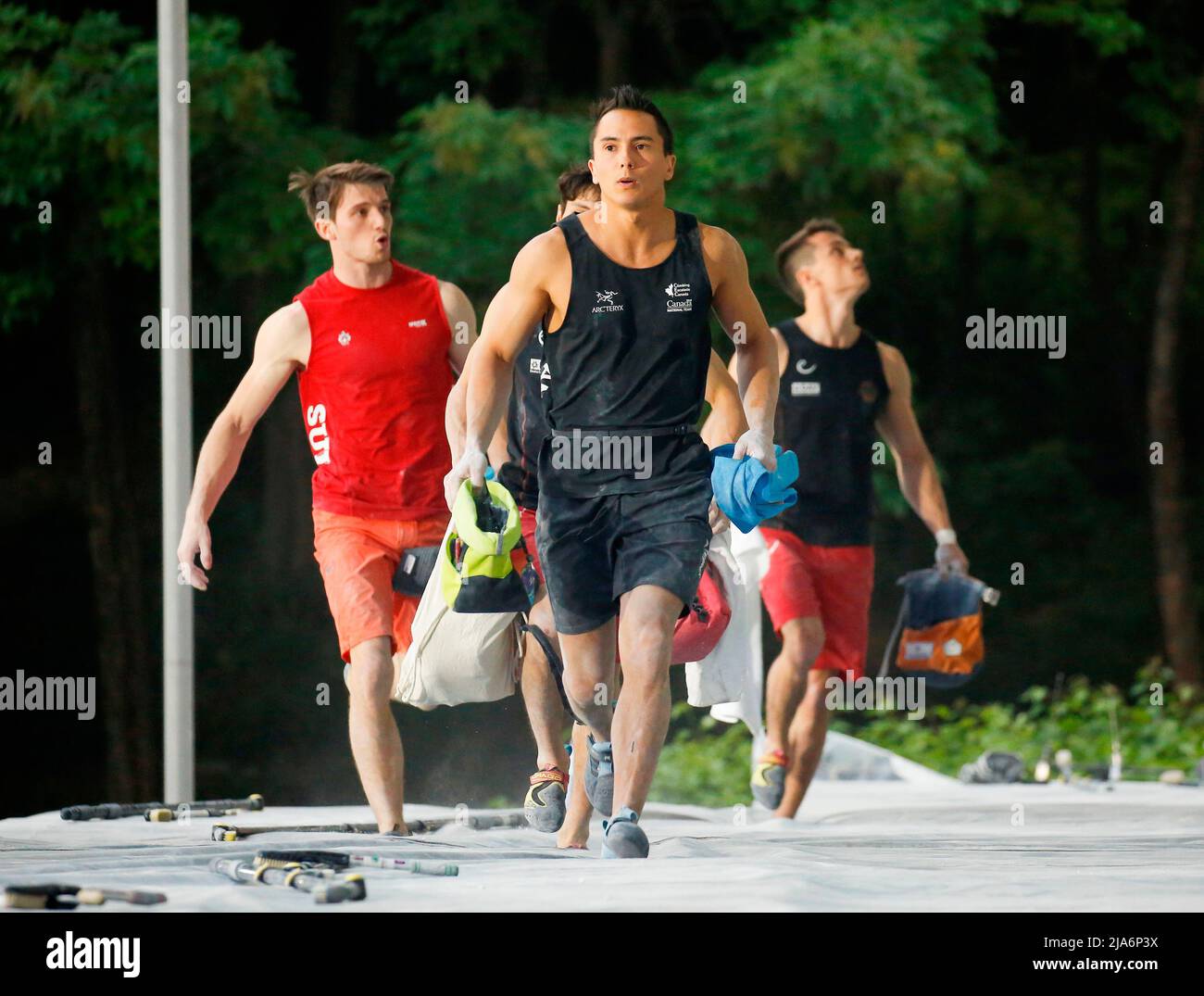 Sean McColl (CAN, front), May 7, 2022 - Sport Climbing : Men's Boulder ...