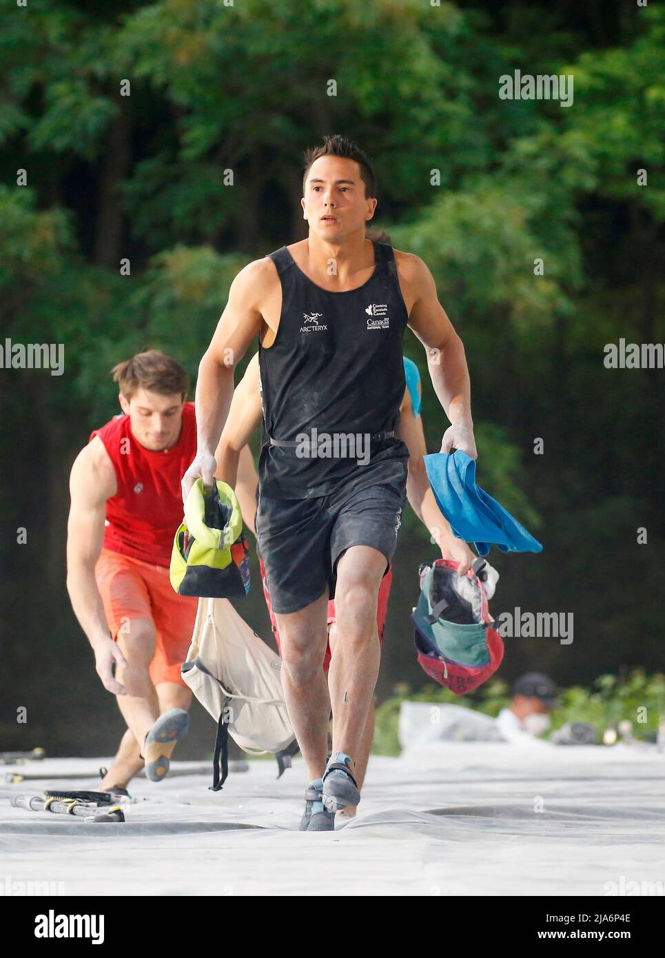 Sean McColl (CAN, front), May 7, 2022 - Sport Climbing : Men's Boulder ...