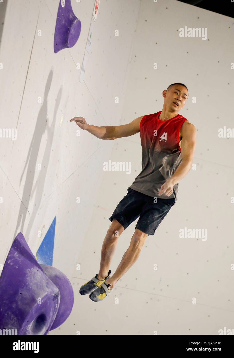 Chua Dennis (SGP), May 7, 2022 - Sport Climbing : Men's Boulder ...