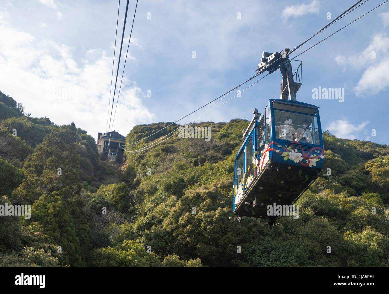 Ropeway, Iwakuni, Yamaguchi Prefecture, Western Honshu, Japan Stock ...