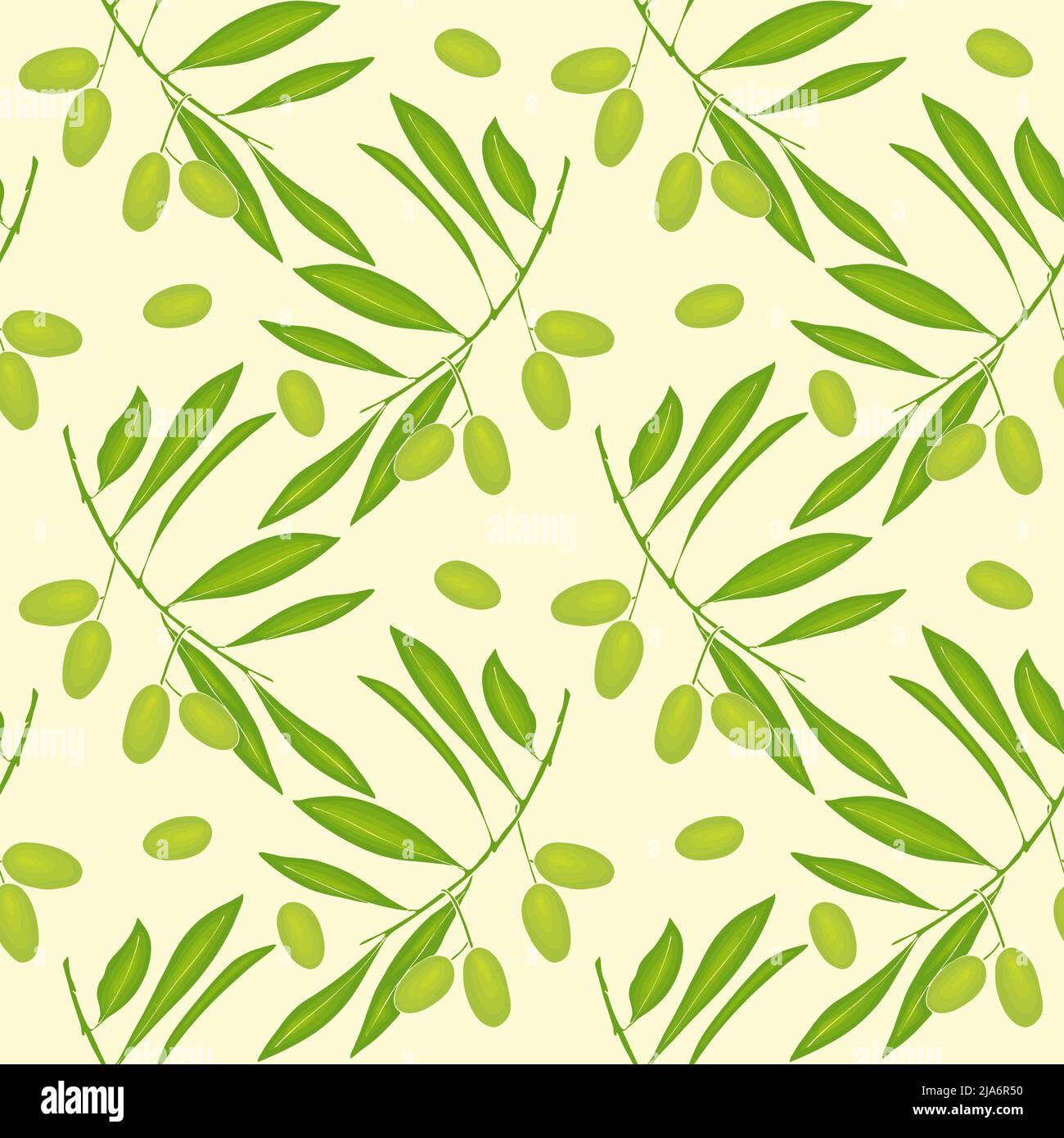 Olives pattern green and yellow color. Vector illustration Stock Vector ...