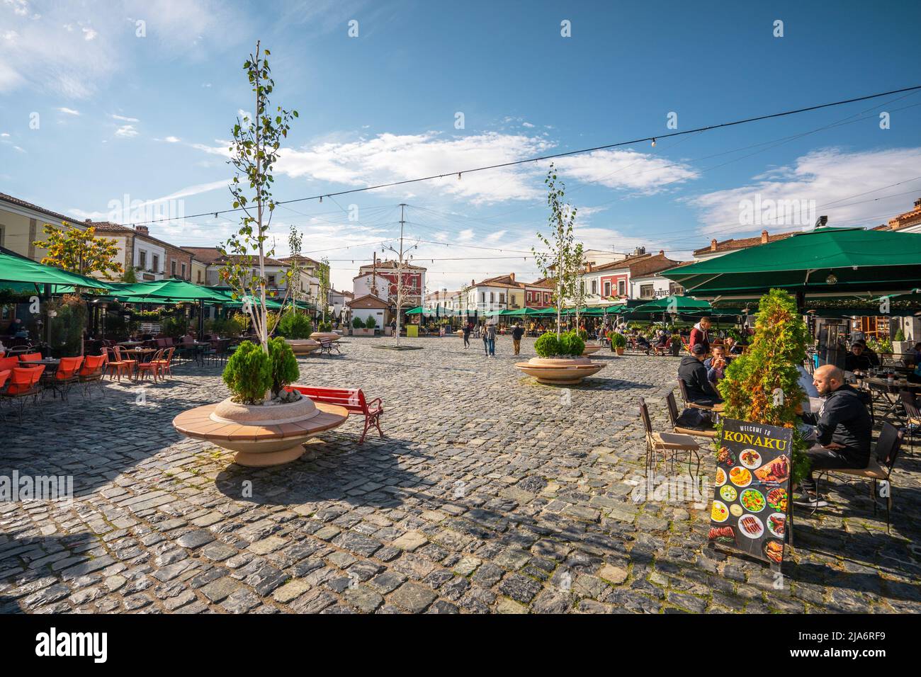 Old town korce albania hi-res stock photography and images - Alamy