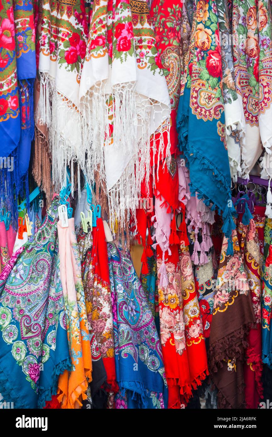 Traditional shawls from Zakopane, Poland Stock Photo - Alamy