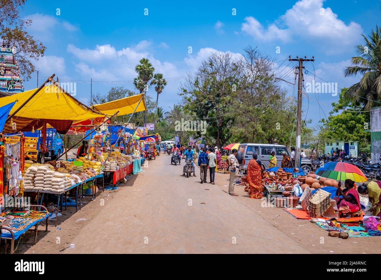 Indian Village Street life Rural - People walking Stock Photo - Alamy